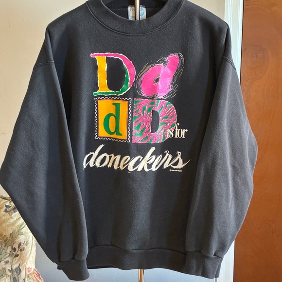 Sweaters | Black Graphic Sweater | Poshmark